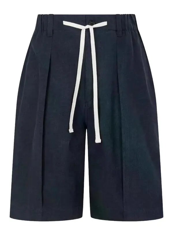 STUDIO TOMBOY Elastic Waist Shorts - Blue