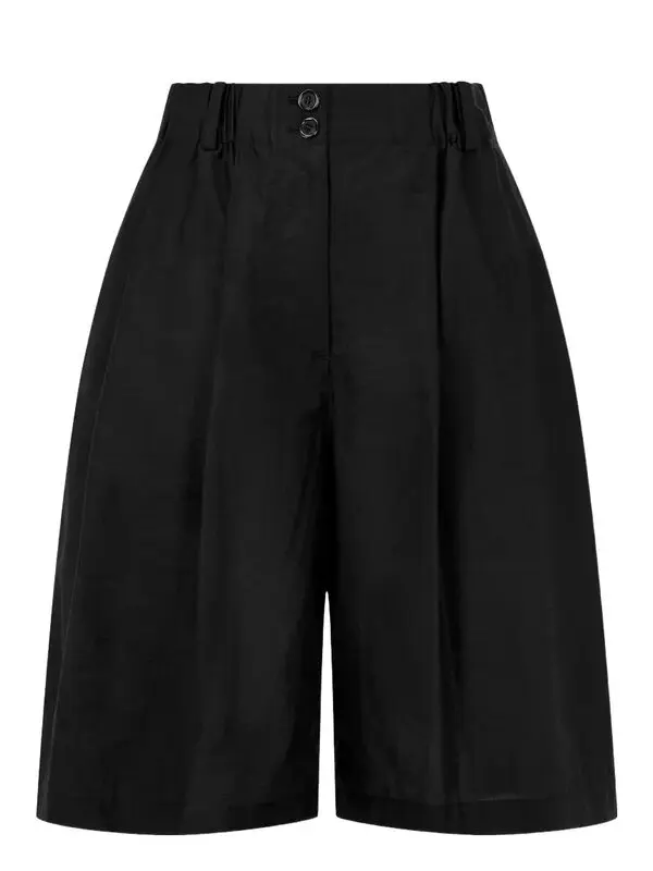 STUDIO TOMBOY Relaxed-fit Cotton Shorts - Black