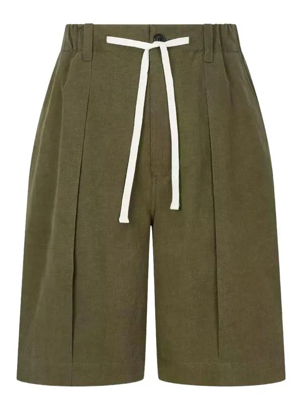 STUDIO TOMBOY Elastic Waist Shorts - Green