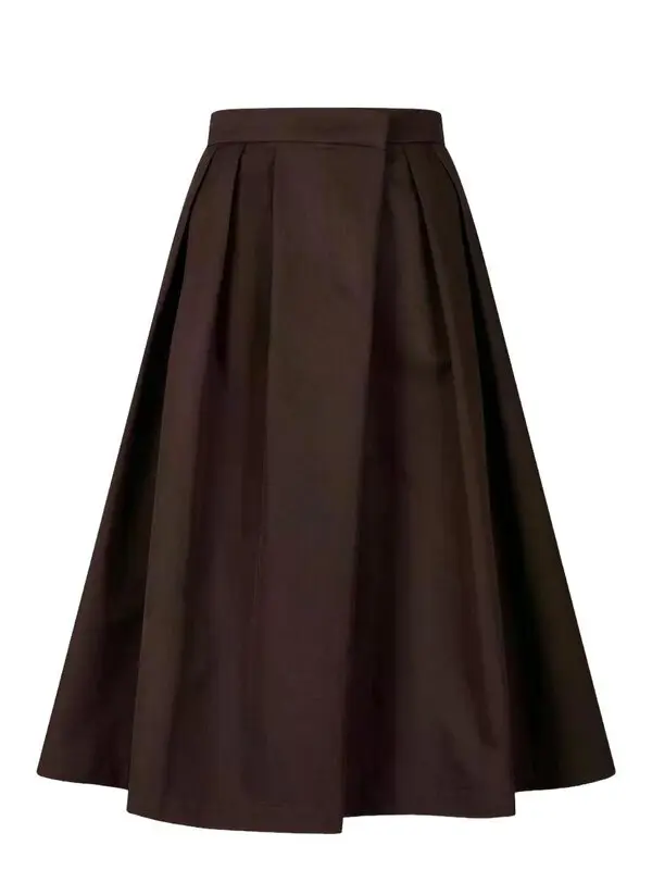STUDIO TOMBOY A-line Midi Skort - Brown