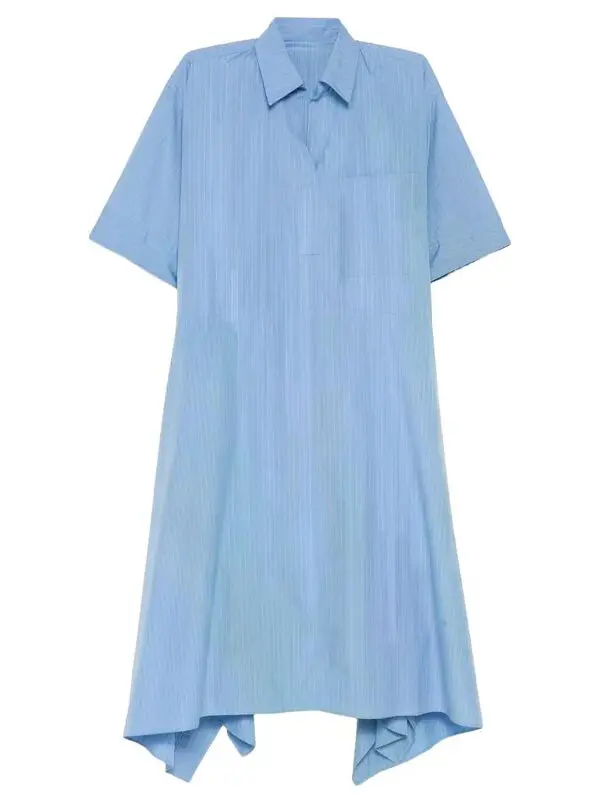 JNBY Striped Asymmetric Hem Dress - Blue