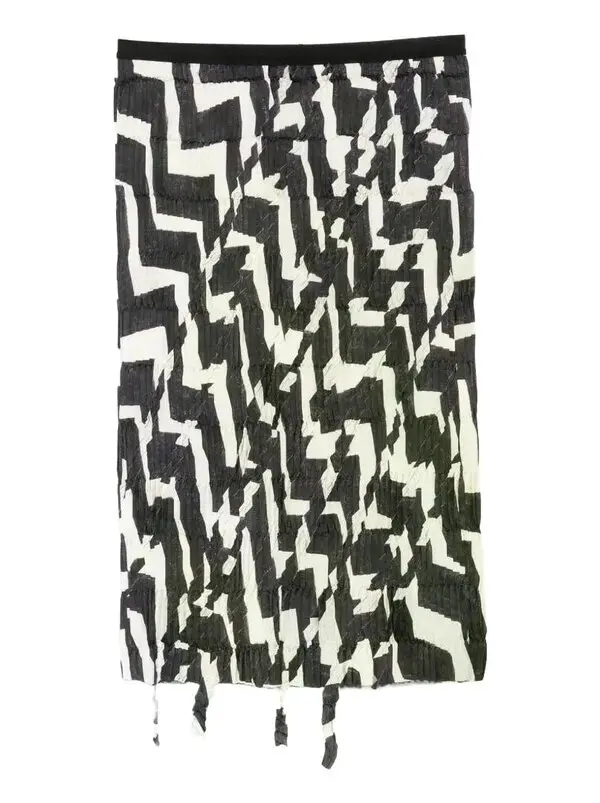 JNBY Printed Midi Skirt - Black
