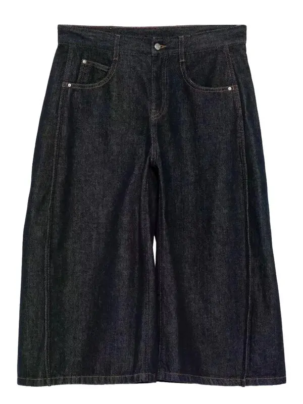 JNBY Wide-leg Cropped Jeans - Blue