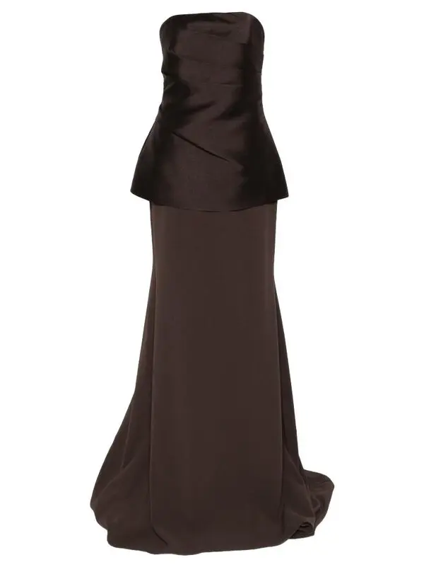 Solace London Alia Maxi Dress - Brown