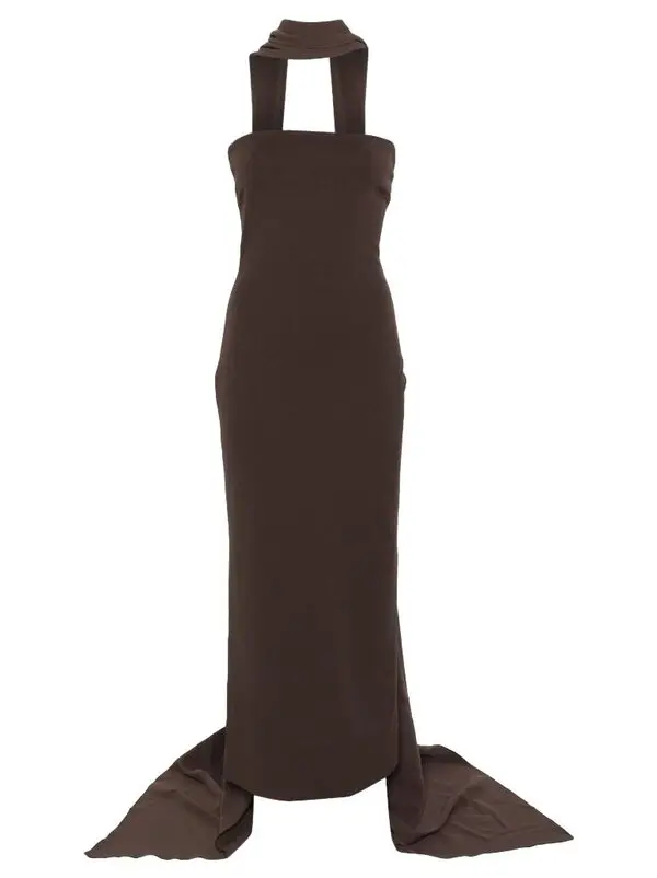 Solace London Martine Maxi Dress - Brown
