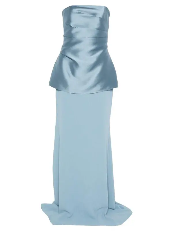 Solace London Alia Maxi Dress - Sky Blue