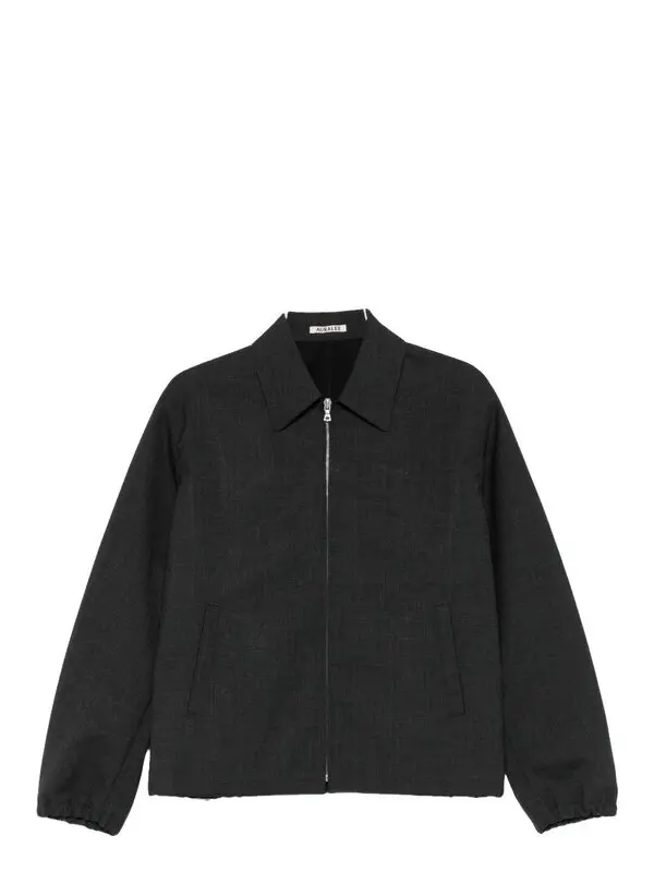Auralee Zipped Nylon Jacket - Grey