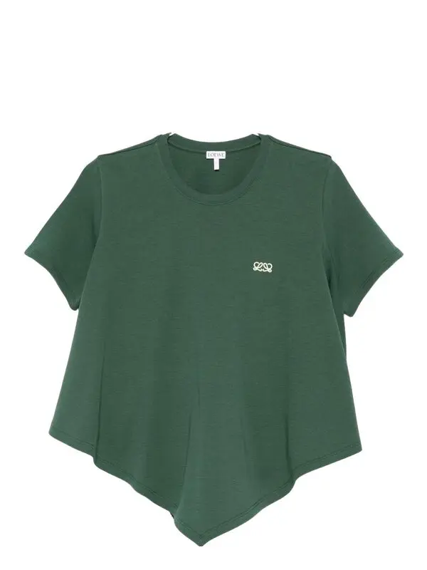 Loewe Logo Cotton T-shirt - Green
