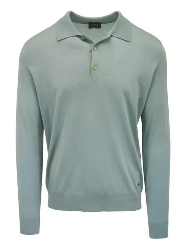 Brioni Buttoned Polo Shirt - Green