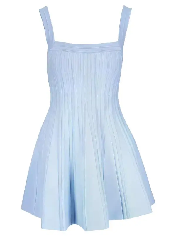 Simkhai Square-neck Mini Dress - Blue