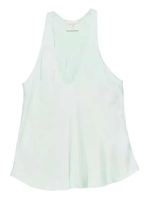 FORTE_FORTE V-neck Sleeveless Top - Green