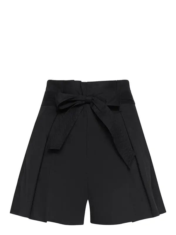 L'Agence Damira Poplin Short - Black