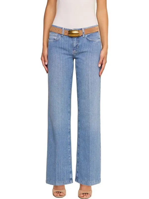 L'Agence Joanne Low-rise Wide-leg Jeans - Carmel