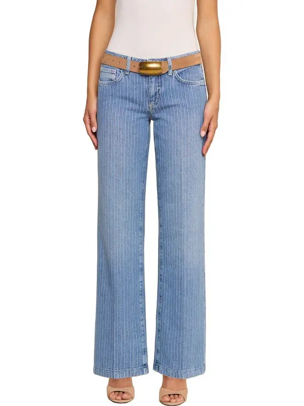 L'Agence Joanne Low-rise Wide-leg Jeans - Carmel