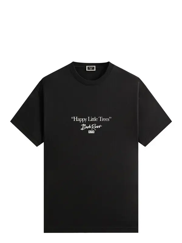 Kith For Bob Ross Happy Trees Quote Tee - Black