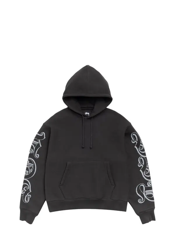 StÜssy Motif Print Hoodie - Black