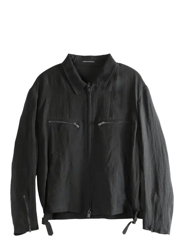 YOHJI YAMAMOTO POUR HOMME Zip Blouson - Black