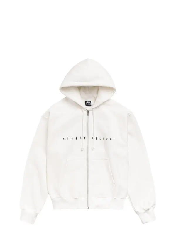 StÜssy Box Zip Hoodie - White