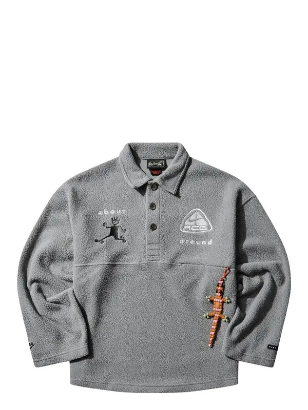Nike X Cpfm Long-sleeve Polo - Grey