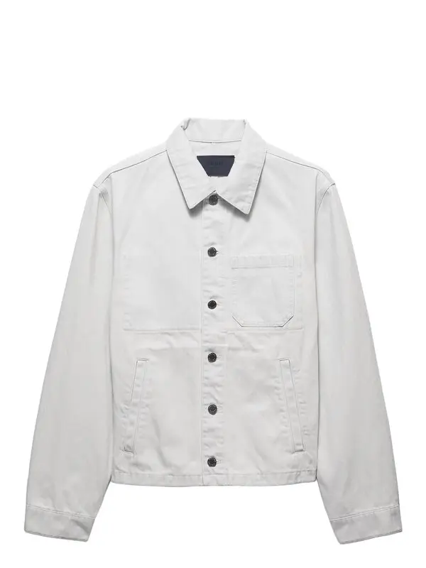 Prada Denim Blouson Jacket - Light Blue
