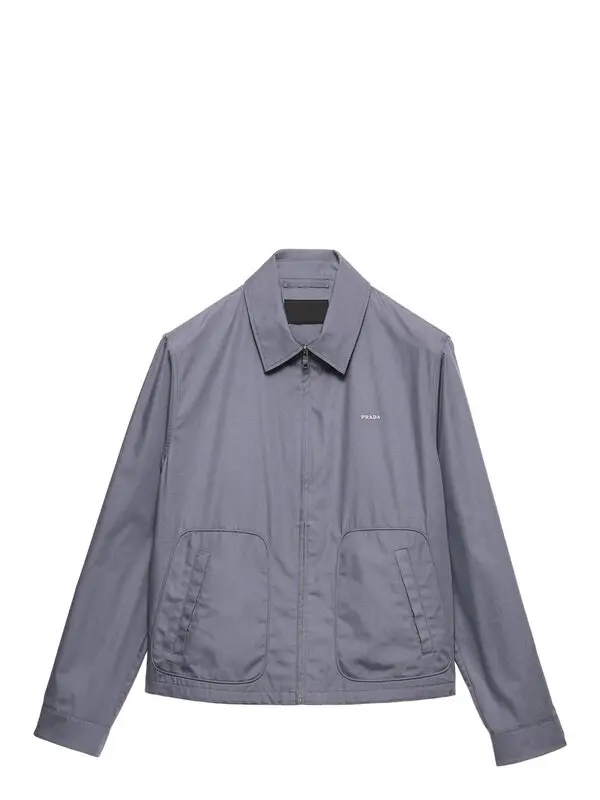 Prada Technical Cotton Blouson Jacket - Grey