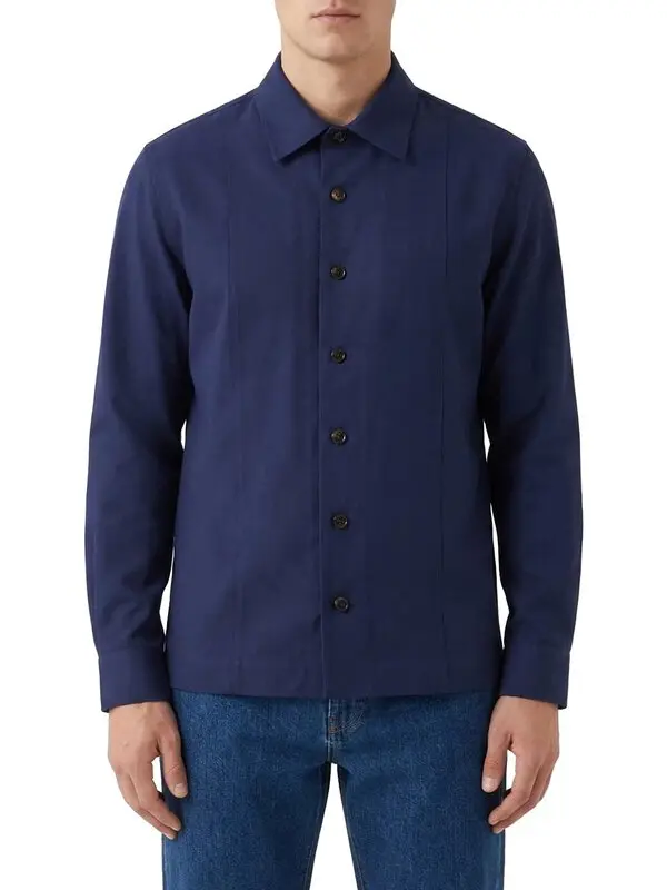 Brunello Cucinelli Linen Casual Shirt - Blue