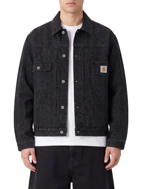 Carhartt Work In Progress Cotton Denim Jacket - Black