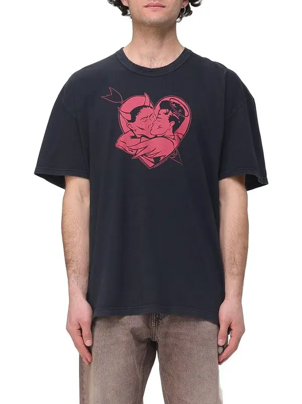 Our Legacy Printed Cotton Crew-neck T-shirt - Black
