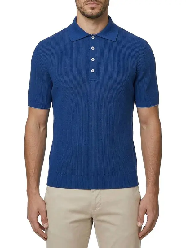 Brunello Cucinelli Cotton Knit Polo Shirt - Grey