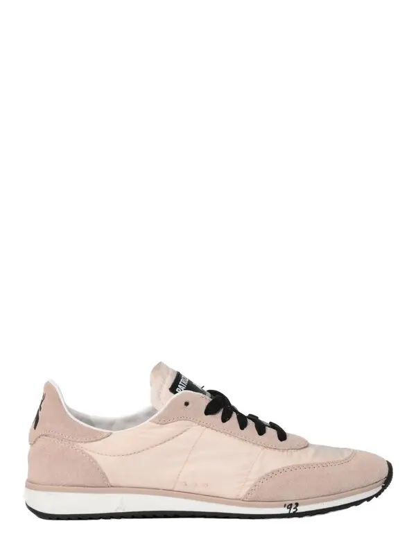 Patrizia Pepe Skin '93 Suede And Nylon Sneakers - Pink