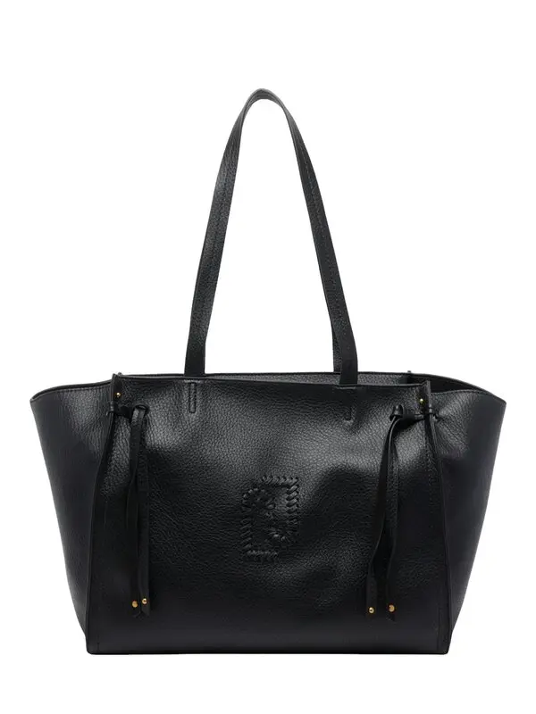 Liu Jo Cloud Grained Faux Leather Tote Bag - Black
