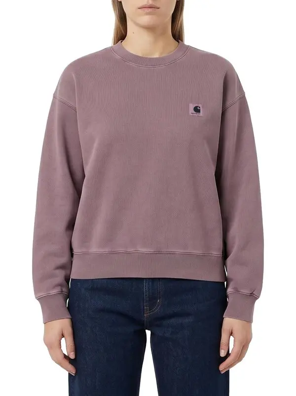 Carhartt Work In Progress Cotton Crewneck Sweatshirt - Violet