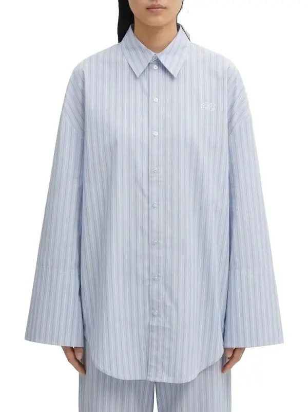 ROTATE BY BIRGER CHRISTENSEN Striped Shirt - Blue