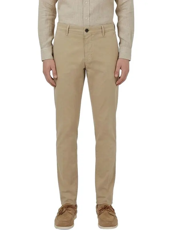 Incotex Stretch Cotton Chino Trousers - Beige