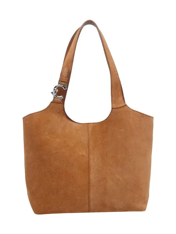 COCCINELLE Suede Shoulder Bag - Brown