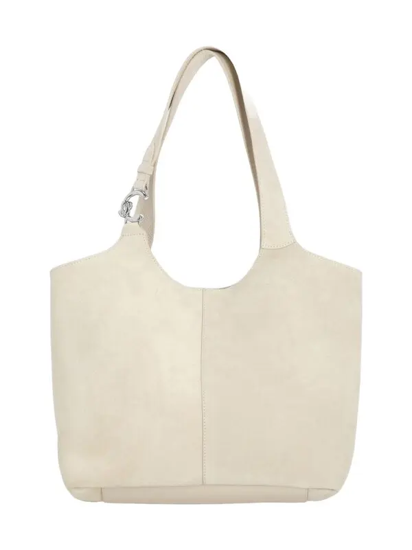COCCINELLE Suede Shoulder Bag - Yellow Cream