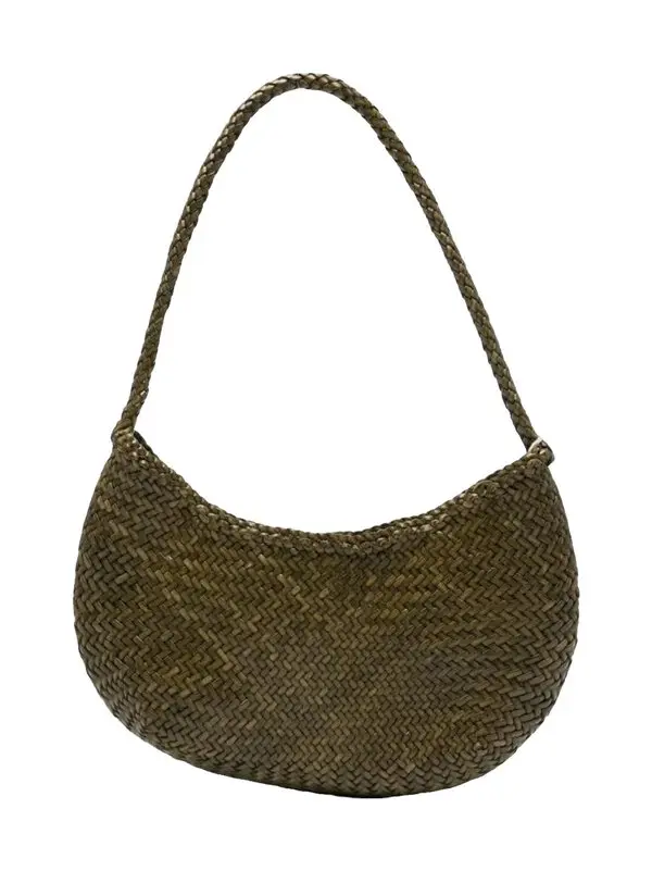 Dragon Diffusion Braided Leather Nova Luna Bag - Green