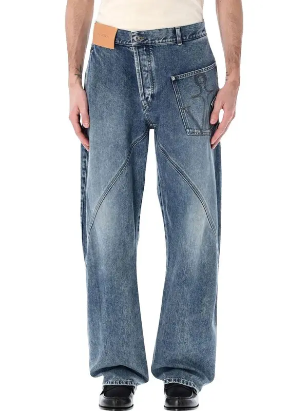 JW Anderson Wide Leg Jeans - Blue