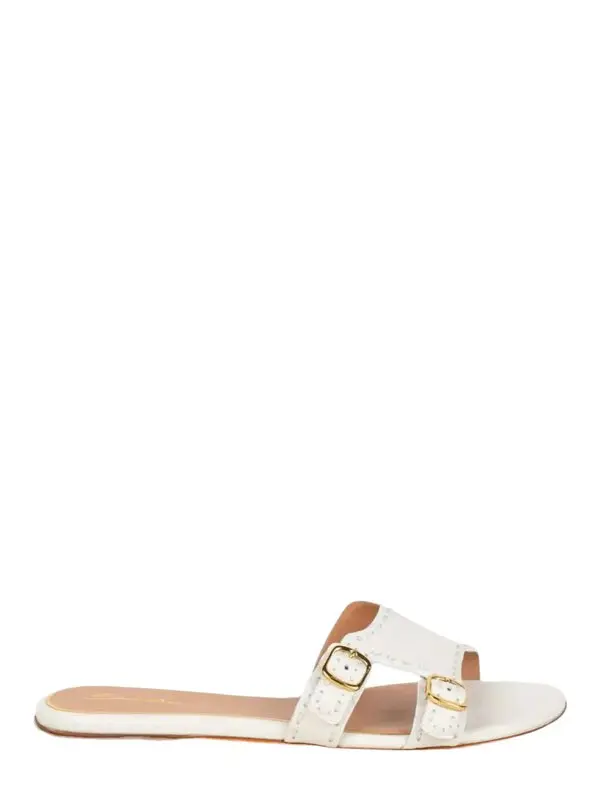 Santoni Heeled Sandal - White