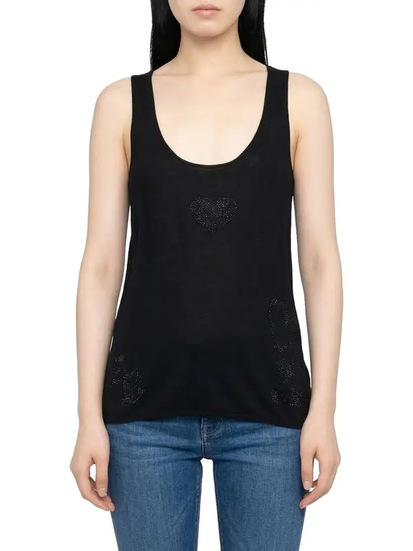Zadig&Voltaire Embellished Tank - Black