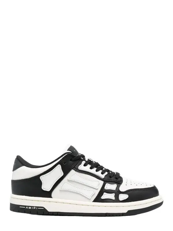 Amiri Skel Low Top Leather Sneakers - Black