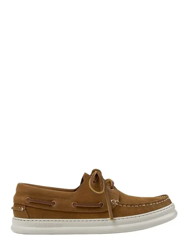 Camper Suede Boat Loafers - Brown