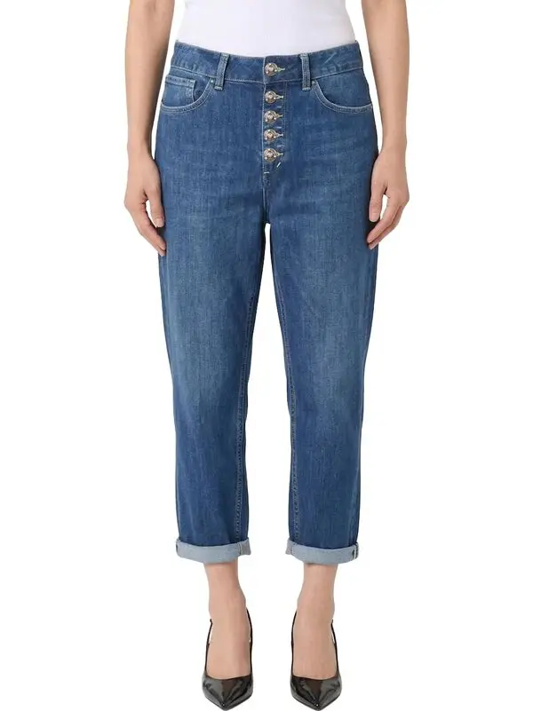 DONDUP Cropped Fit Denim Jeans - Blue