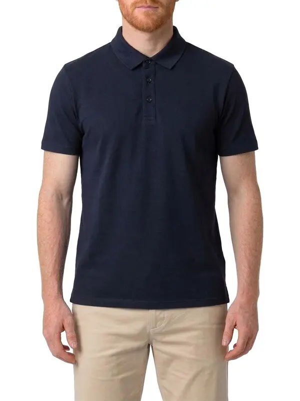 DONDUP Basic Cotton Polo Shirt - Blue