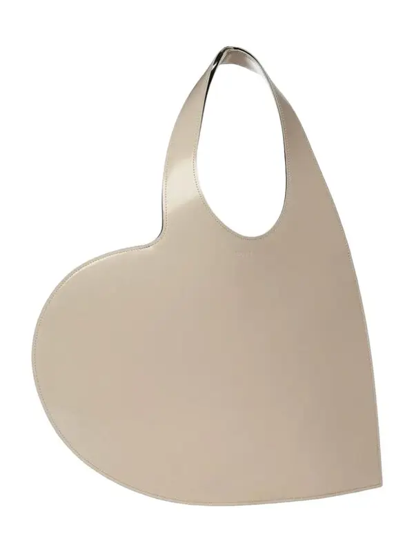 Coperni Heart Leather Tote Bag - Nude