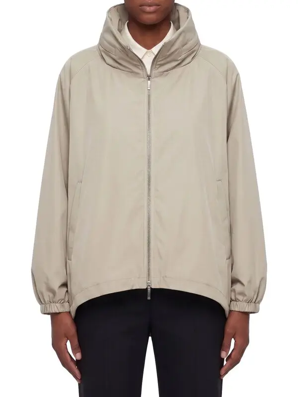 MOORER Zip-up Jacket - Beige
