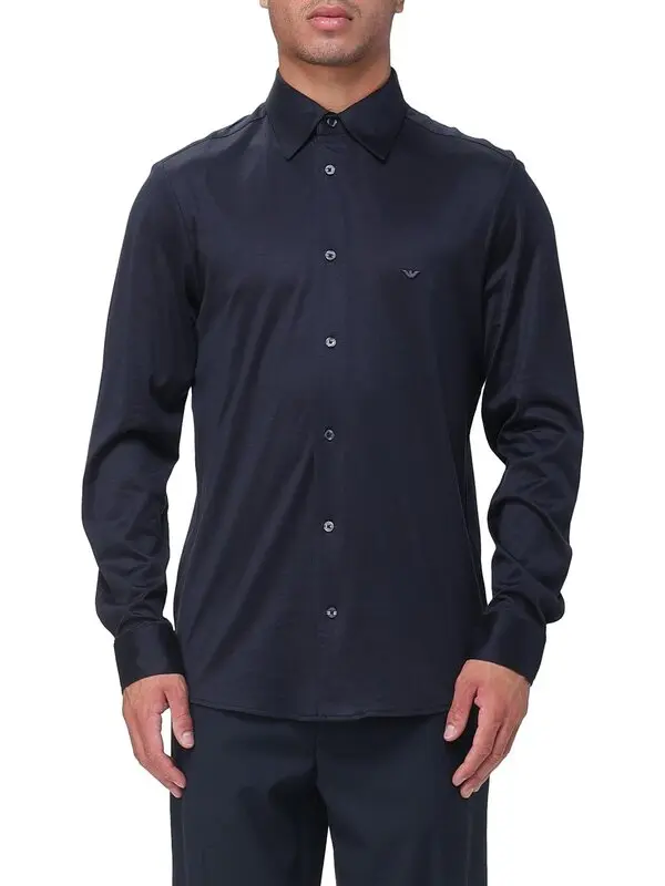 Emporio Armani Cotton Blend Shirt - Blue