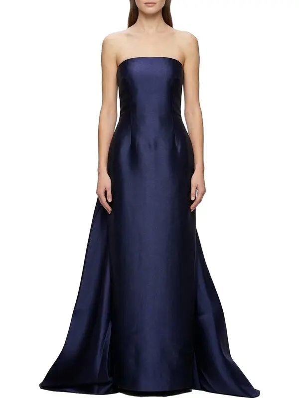 Solace London Strapless Gown - Blue