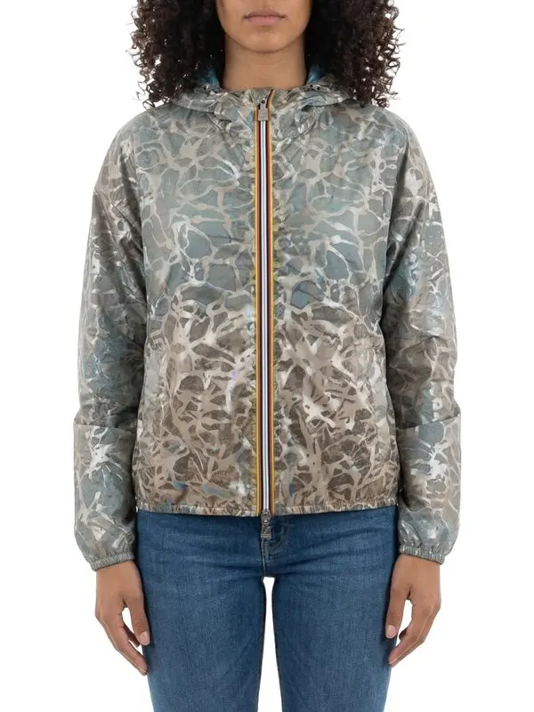 K-WAY Reversible Technical Fabric Jacket - Beige