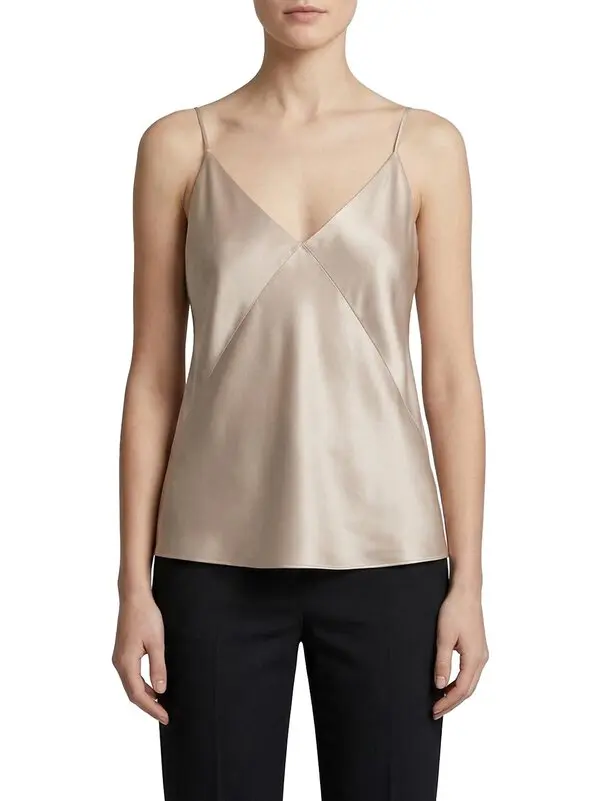 Max Mara Silk V-neck Camisole - Sand